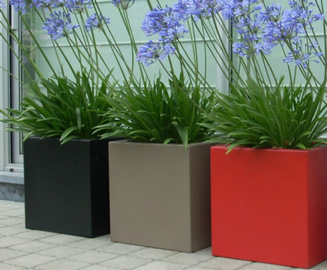 Fibreglass planters | Round Wood of Mayfield