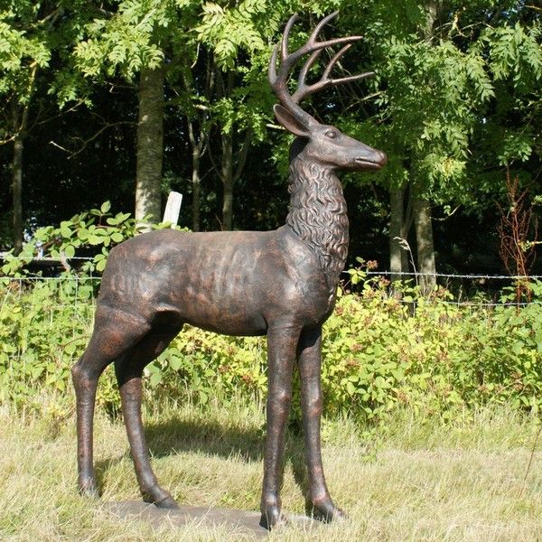 Images for Cast Iron Classic Life-size Stag Garden Statue