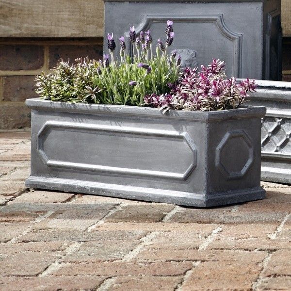Clayfibre Chelsea box, trough & cylinder garden planters | Images