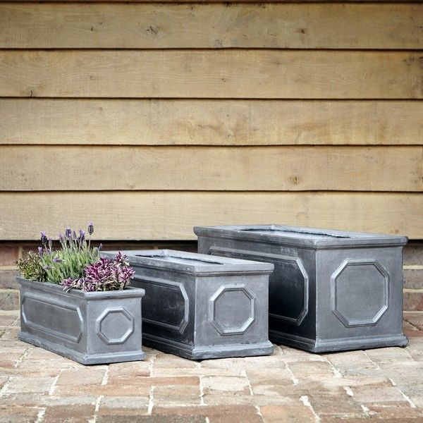 Images for Clayfibre Chelsea box, trough & cylinder garden planters