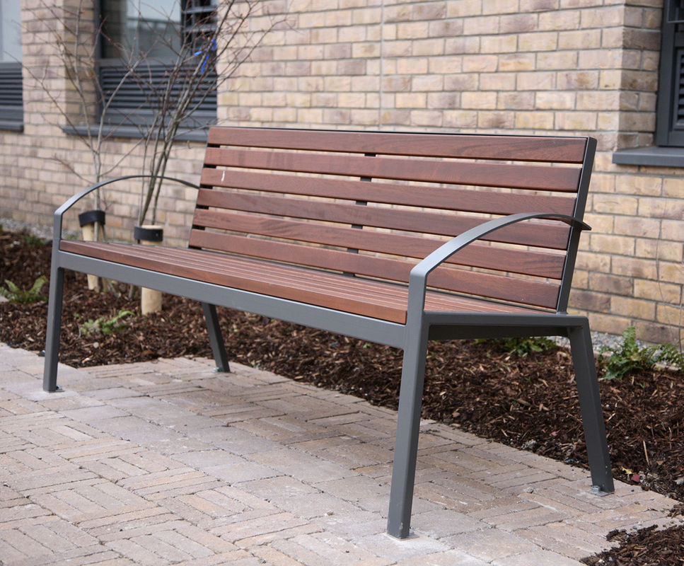 Images for s59.2 - mild/stainless steel and hardwood external seat