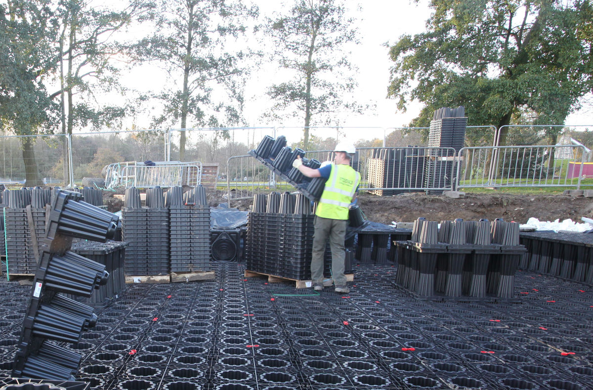 ACO StormBrixx geocellular stormwater management system | Images