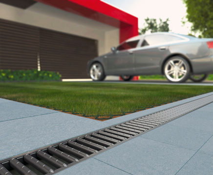 ACO RainDrain B 125 - polymer concrete light duty drainage channel ...