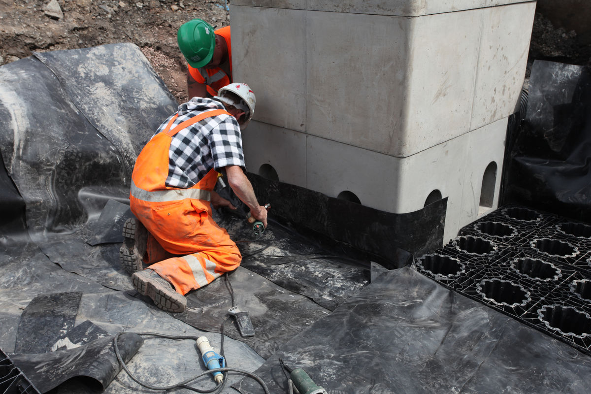 Cellular stormwater management in Academy SuDS design | Images