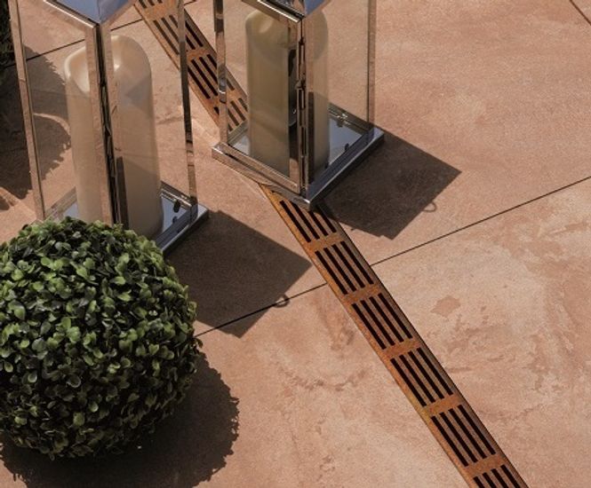 New CorTen finish options for the ACO Threshold Drain | ACO Water ...
