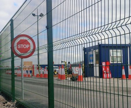 Temporary fencing at site set-up - J17-19, M6 motorway | CLD Physical ...
