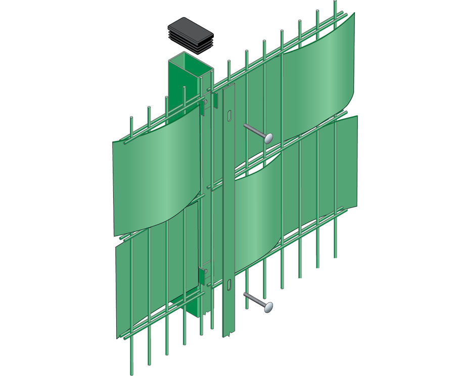 Images for Dulok ScreenFence - rigid wire mesh and PE screen privacy ...