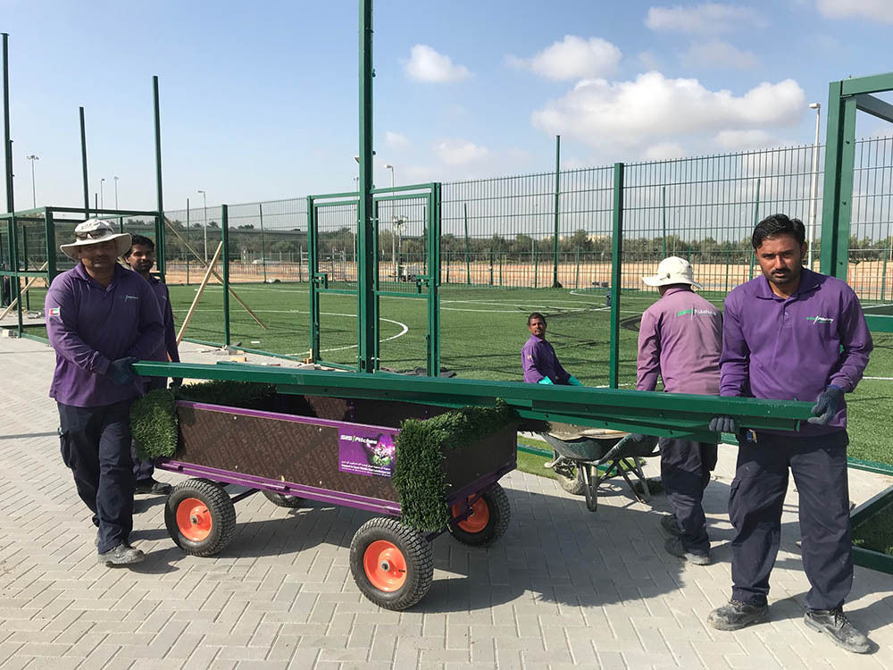 Sports fencing for football training centre - Abu Dhabi | Images