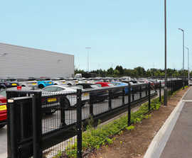 Fencing and gates secure car dealership perimeter | CLD Physical ...