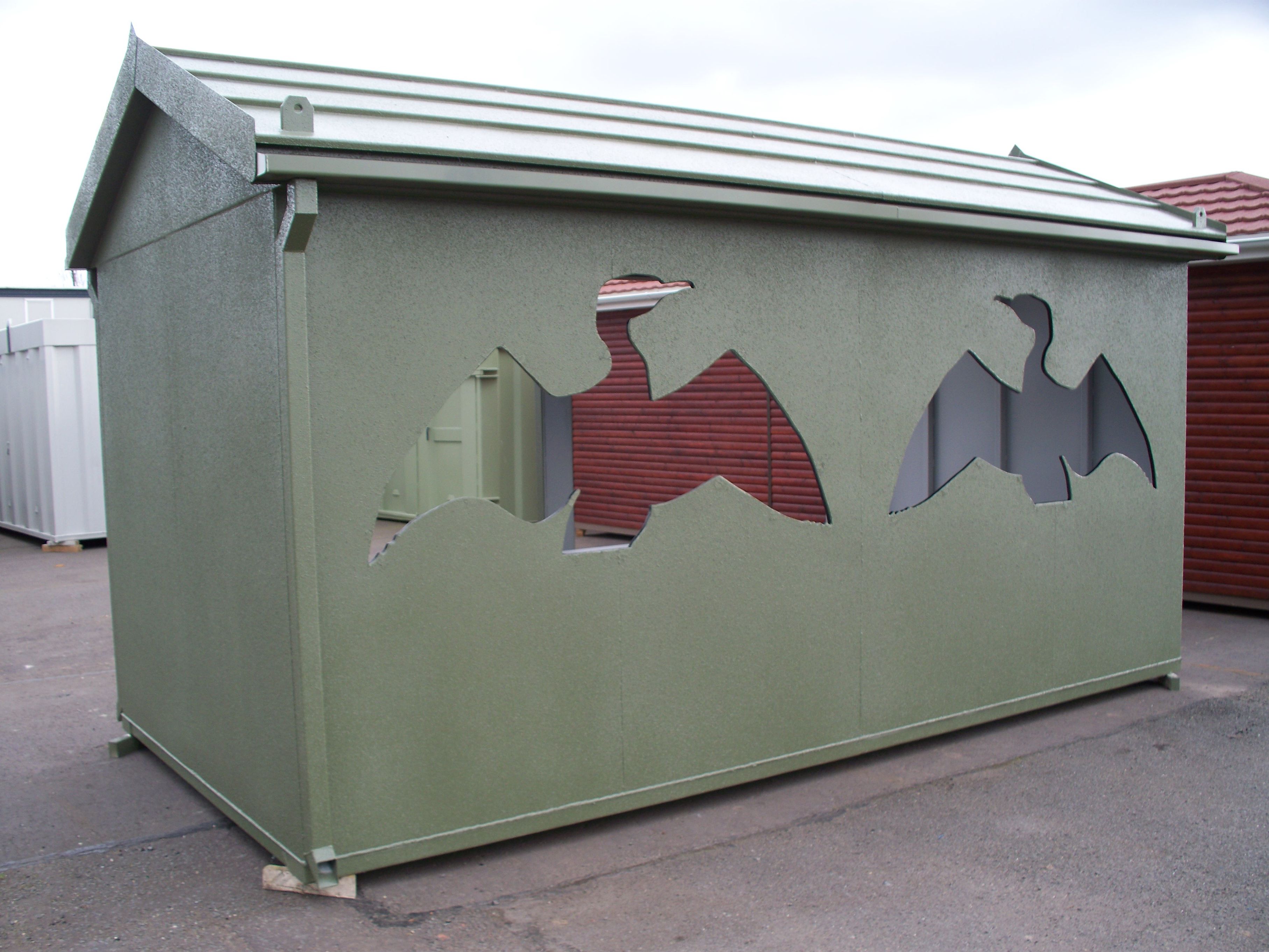 Vandal-resistant bird hide buildings | Cleveland Sitesafe | ESI ...