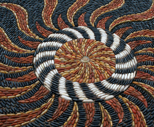 Dynamic sun paving feature - sheltered housing, Derby | Maggy Howarth ...