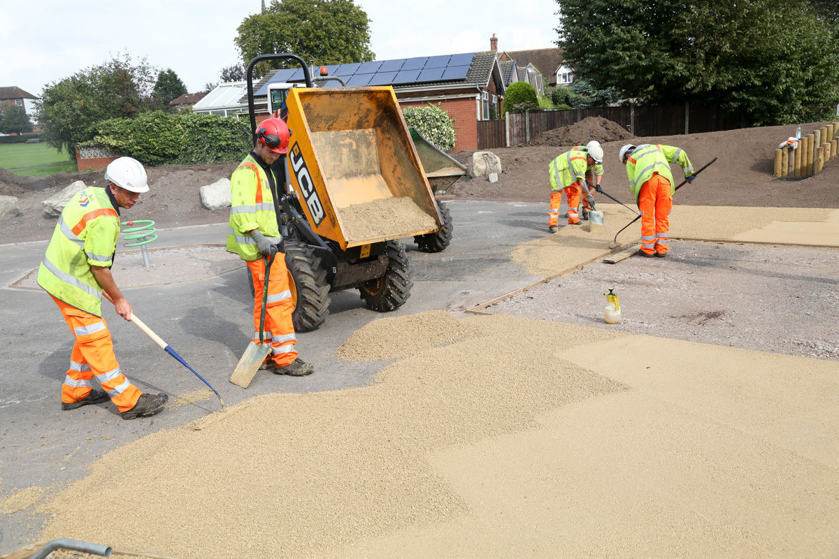 NatraTex Cotswold® surfacing for Coleshill Memorial Park | NatraTex | ESI External Works
