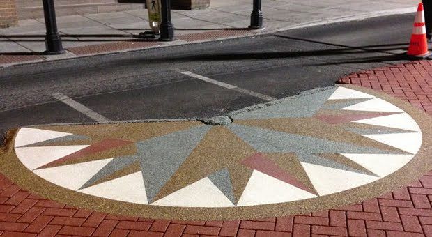 Images for Compass design resin bound surfacing for Justice Centre