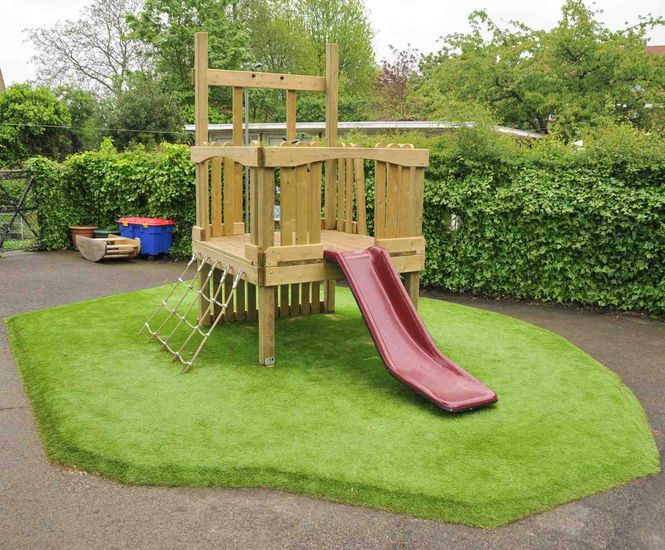 Play Turf safer impact surfacing - Olive Green, 1.8m CFH | Playforce