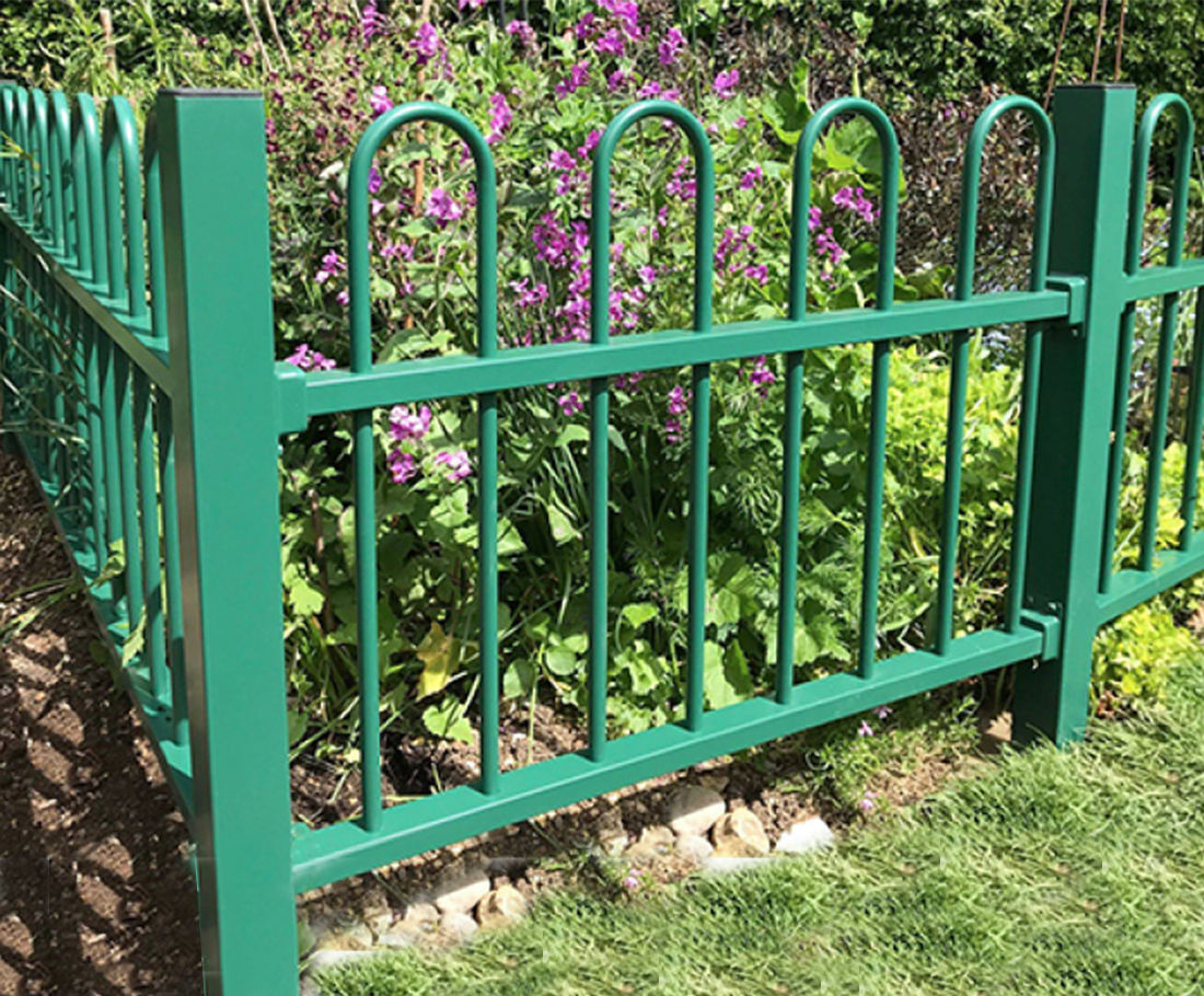 ColourRail - Bow top railings | ColourFence | ESI External Works