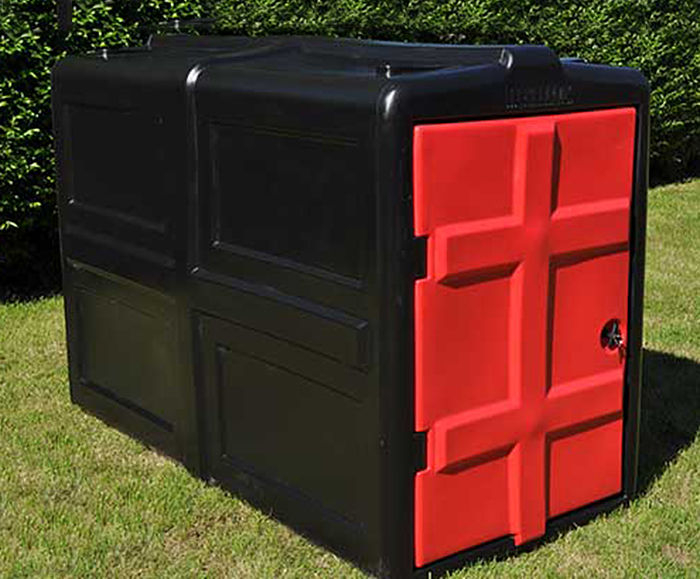 Lockerpod+ 100% recyclable cycle locker - up to 4 bikes | Images