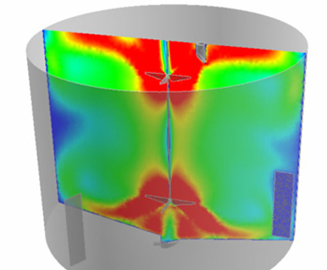 Digester mixer flow optimisation using CFD modelling | Fluid Group