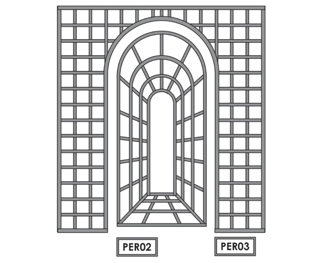 Perspective trellis panels | Vertopia Gardens | ESI External Works