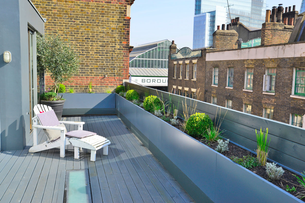 Bespoke steel trough planters, Borough Market residence | IOTA | ESI ...