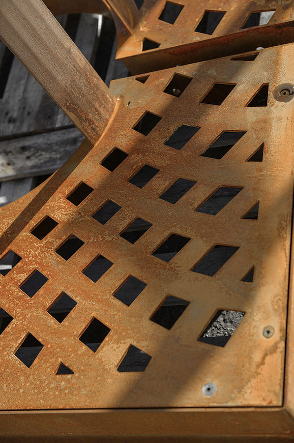 Corten steel tree grilles | IOTA | ESI External Works