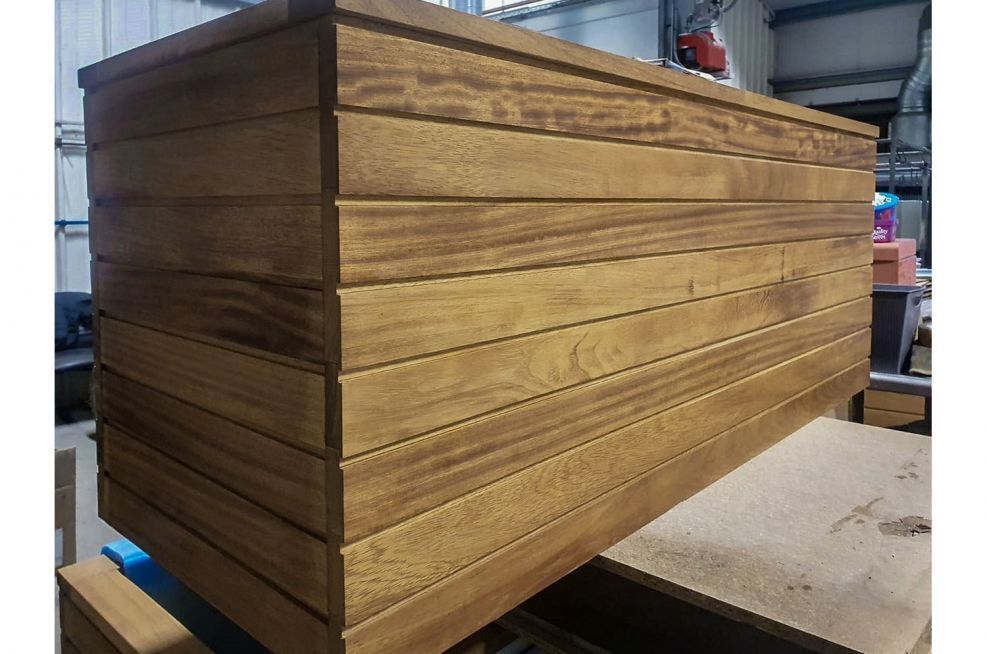 Images for Bespoke timber-clad steel planters for high-end projects