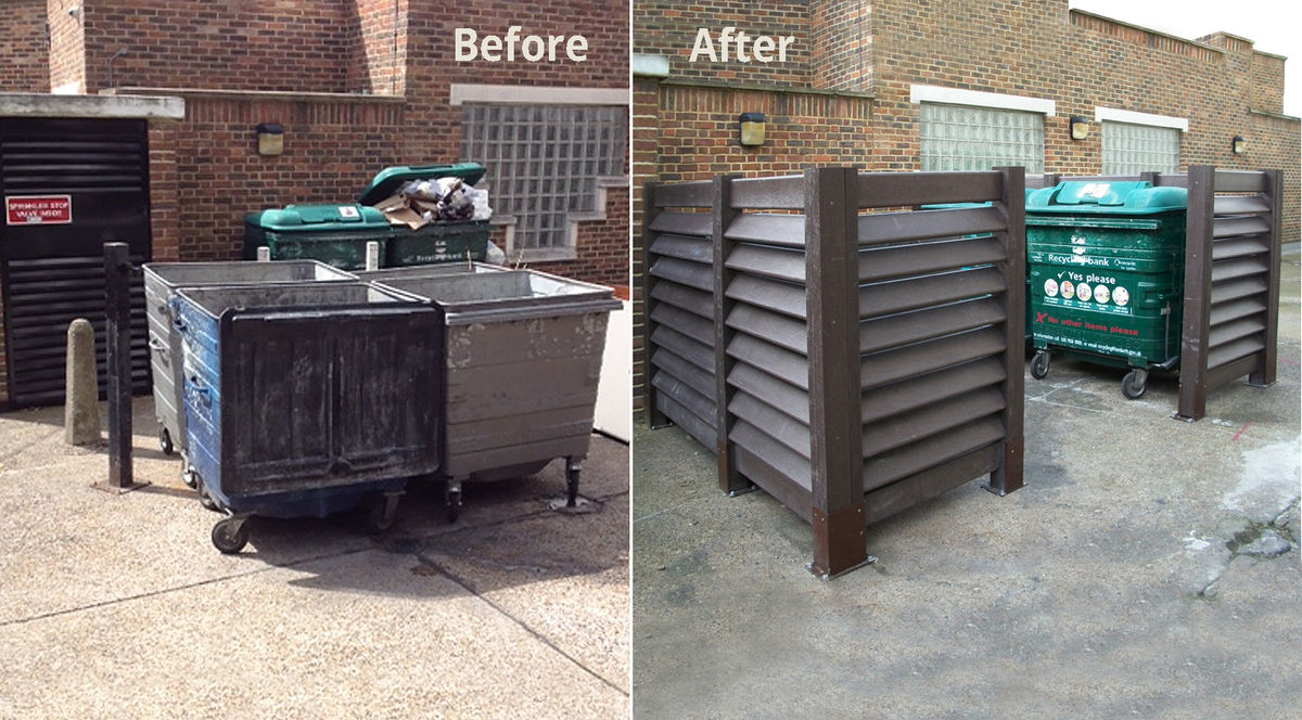 Images for Recycled plastic bin bays for residential estate