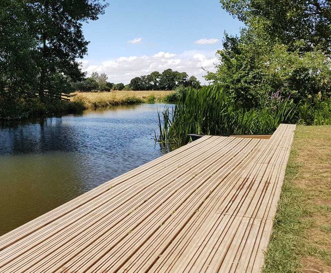 Anti-slip decking for caravan and camping site jetty | GripDeck