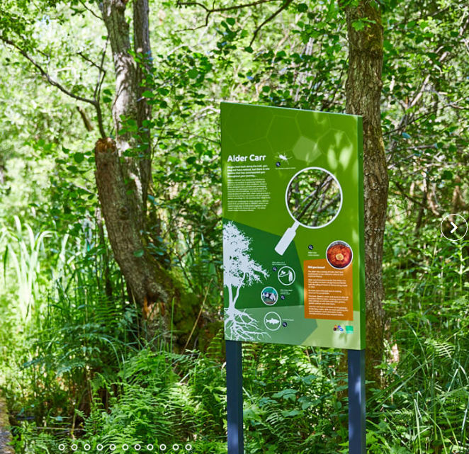 Images for Bespoke weatherproof metal signage for wetland trail