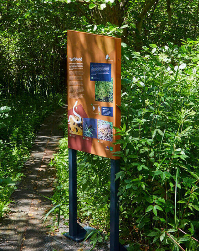 Images for Cardiff 72001A post-mounted metal information sign