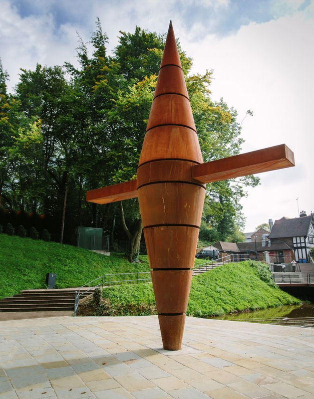 Images for Corten steel sculpture for Worsley Delph basin project