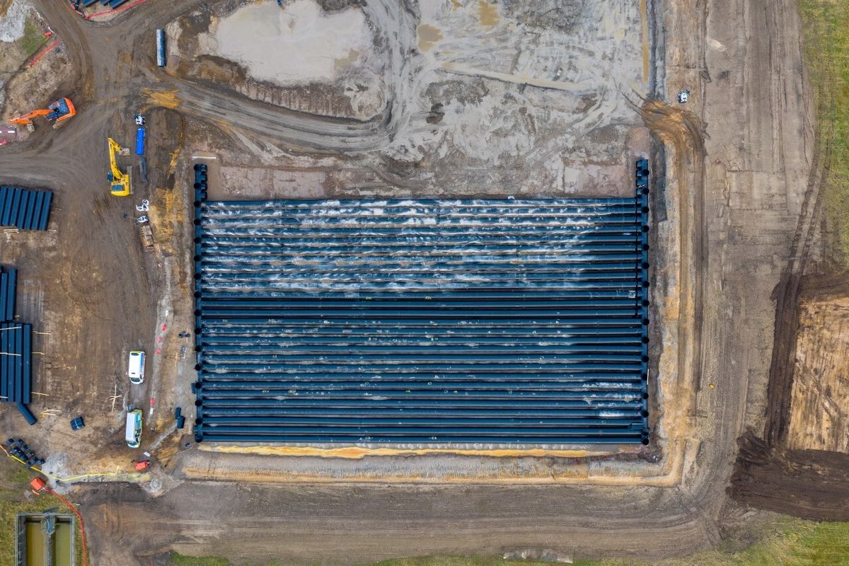 Largest Weholite wastewater storage tank in Scotland | Images