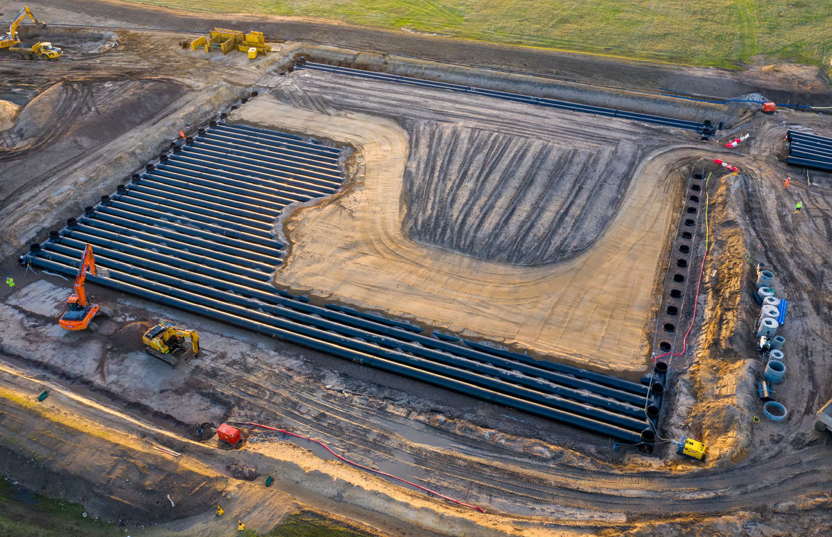 Largest Weholite wastewater storage tank in Scotland | Images