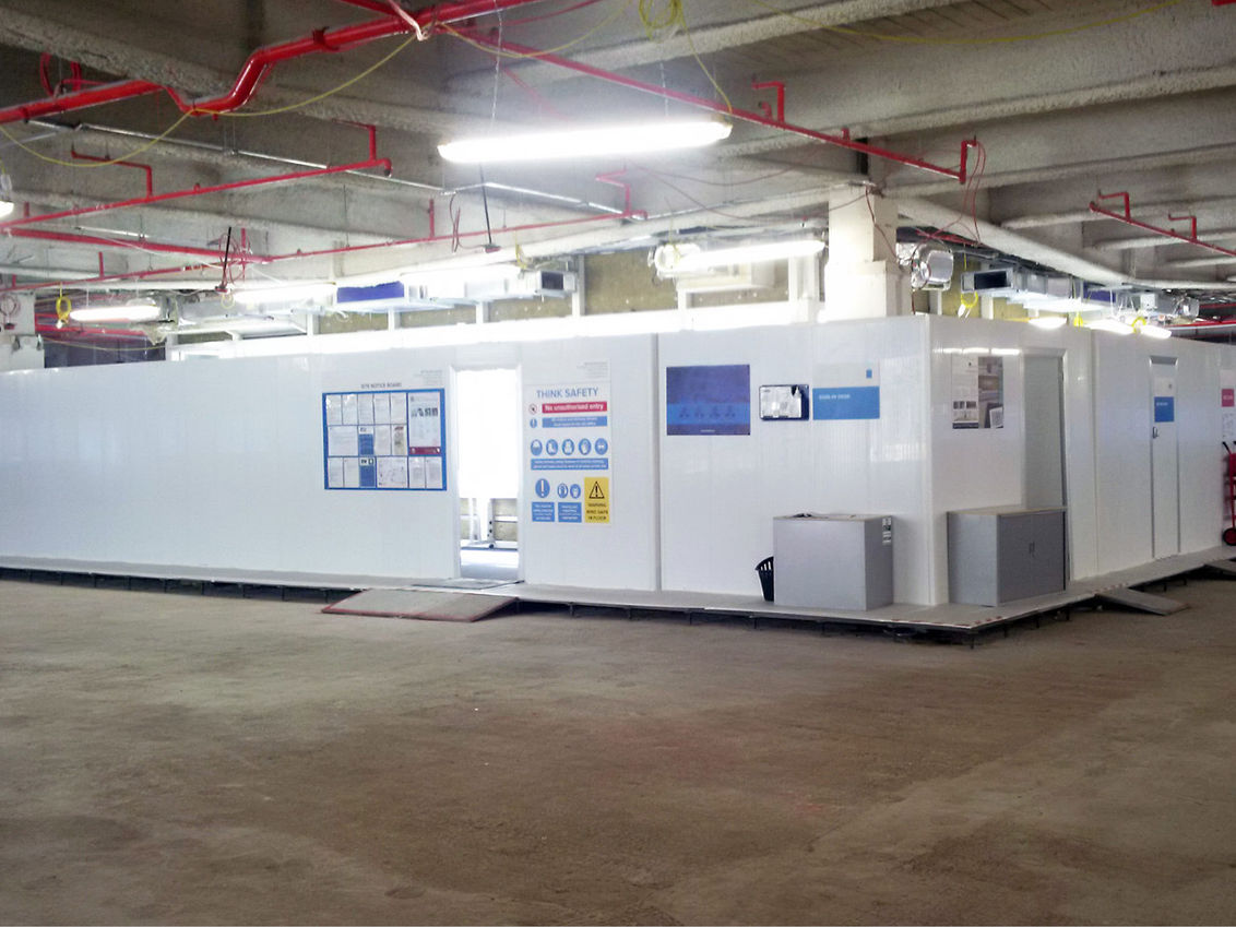 Hoardfast Standard uPVC temporary internal hoarding | Westgate Global ...