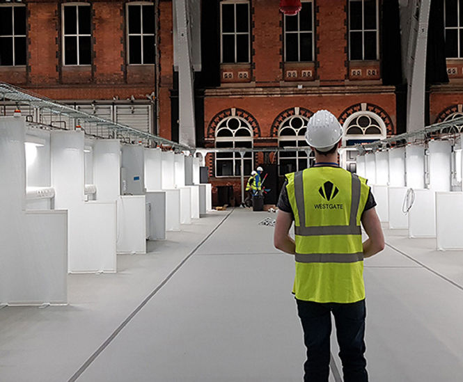 Hoardfast partitioning used at Nightingale hospitals | Westgate Global