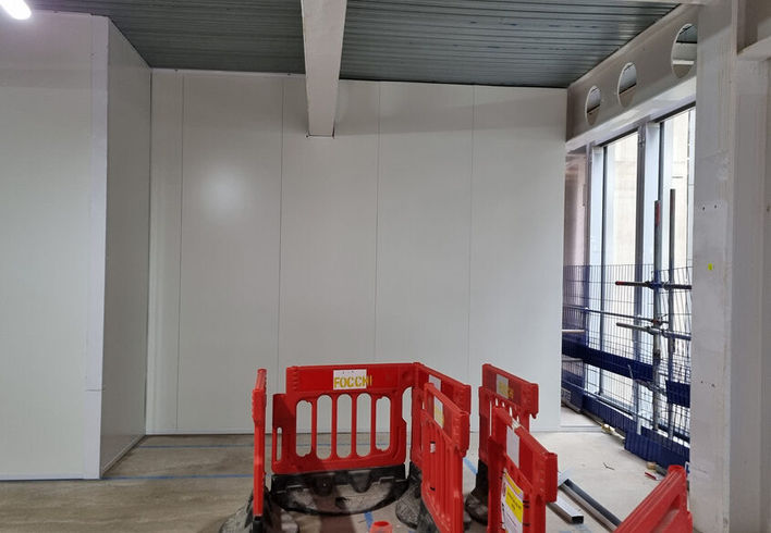 Temporary fire-resistant hoarding for construction site | Westgate ...