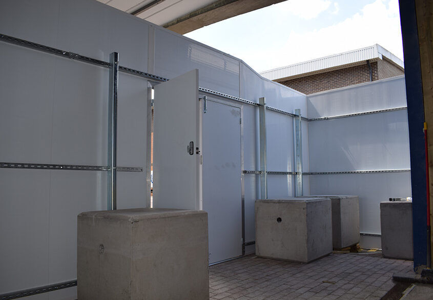 Images for Temporary external site hoard for campus refurbishment