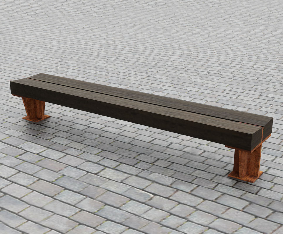 Images for Type 6 up-cycled greenheart timber bench