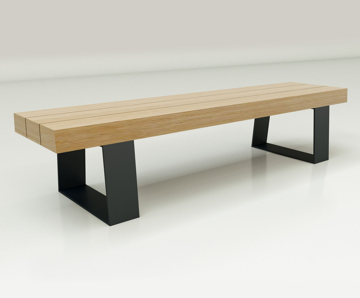 Fold contemporary backless bench | Chris Nangle Furniture | ESI ...
