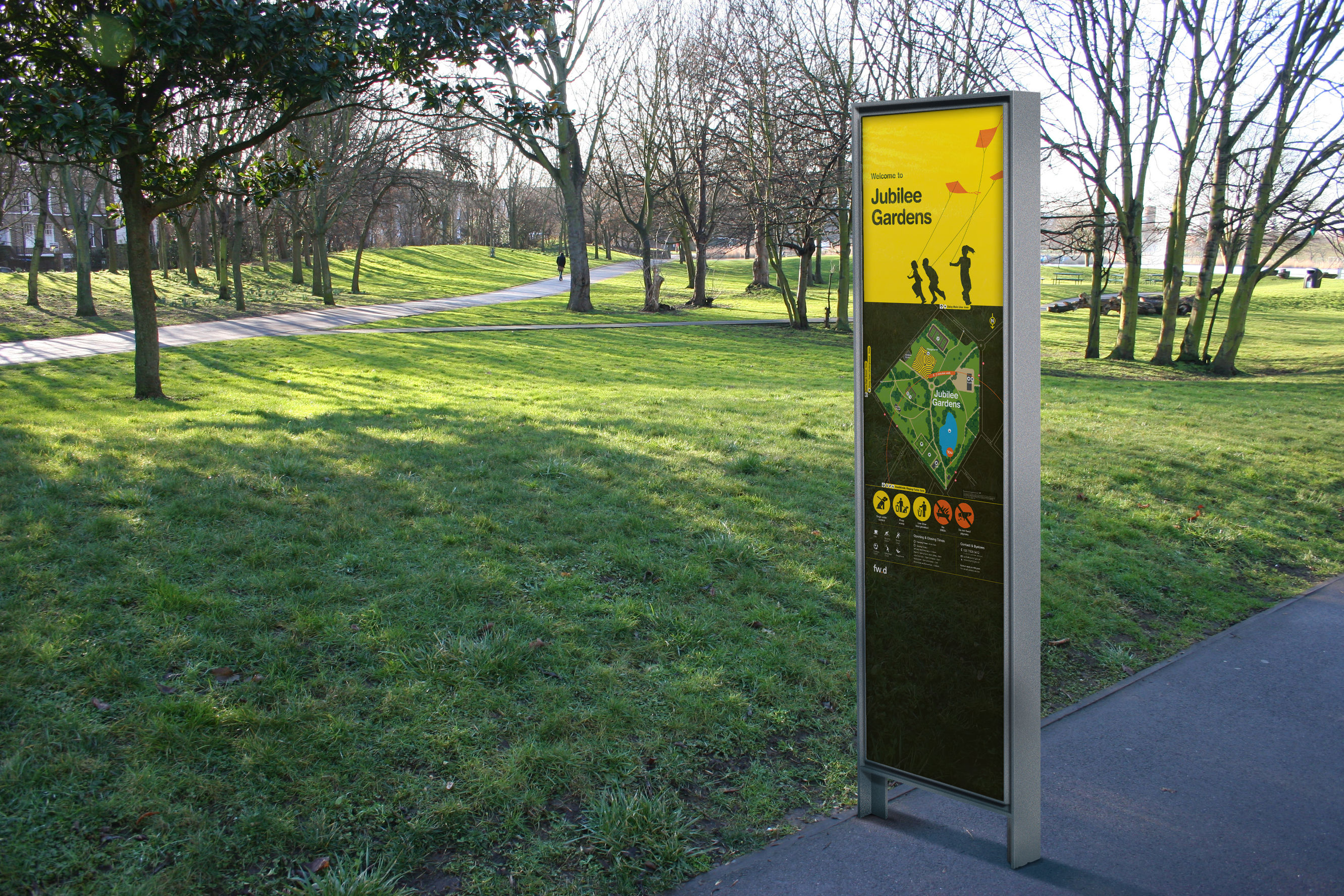 Park wayfinding - daisy | fwdesign | ESI External Works