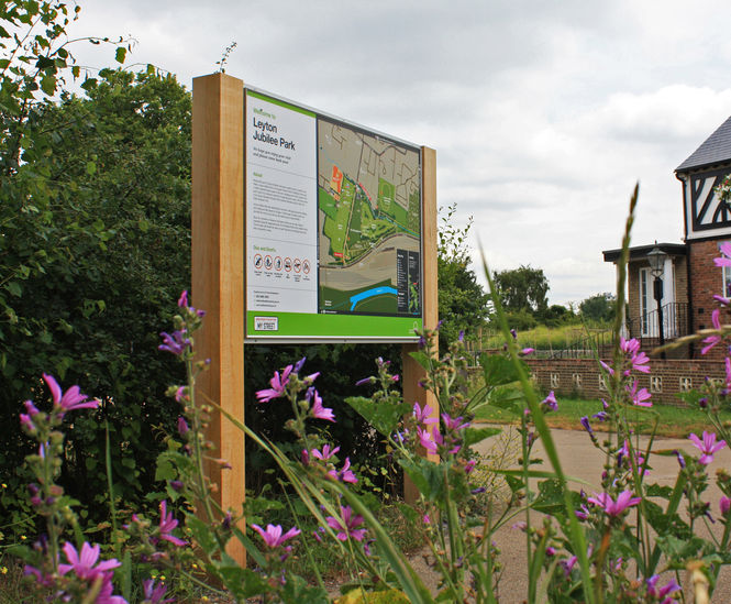 Park signage - tim | fwdesign