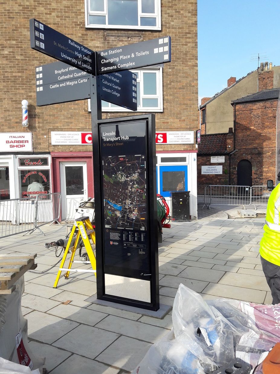Smart City pedestrian wayfinding system - Lincoln | fwdesign | ESI ...