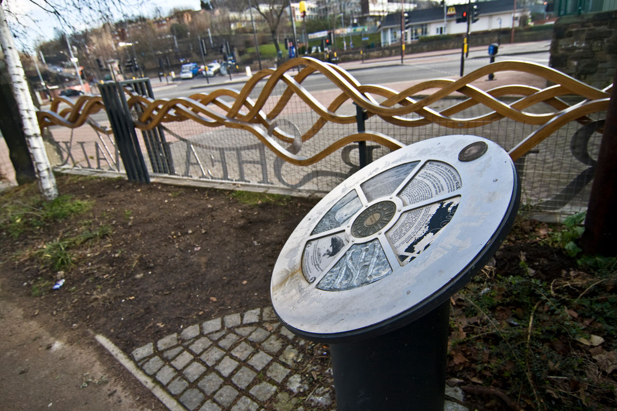 Images for Sculpture and information wheels for River Sheaf Walk