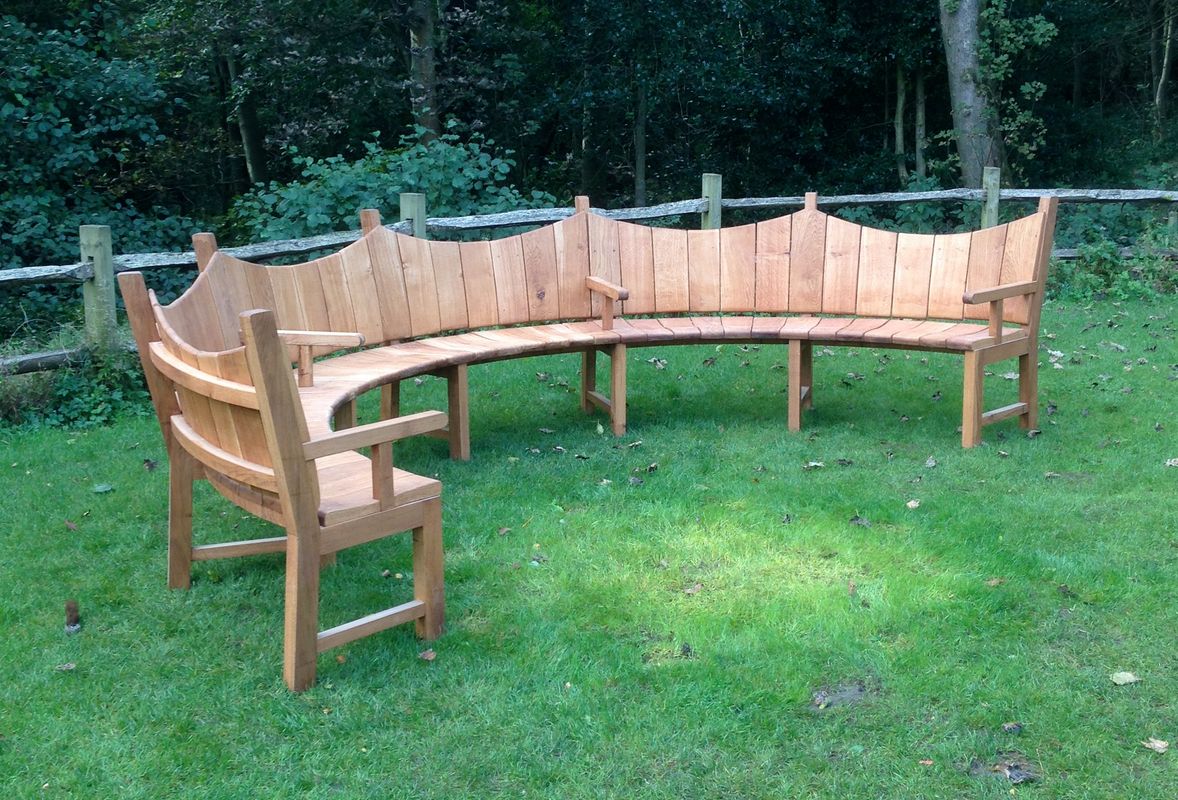 Bespoke timber tree seats | Images