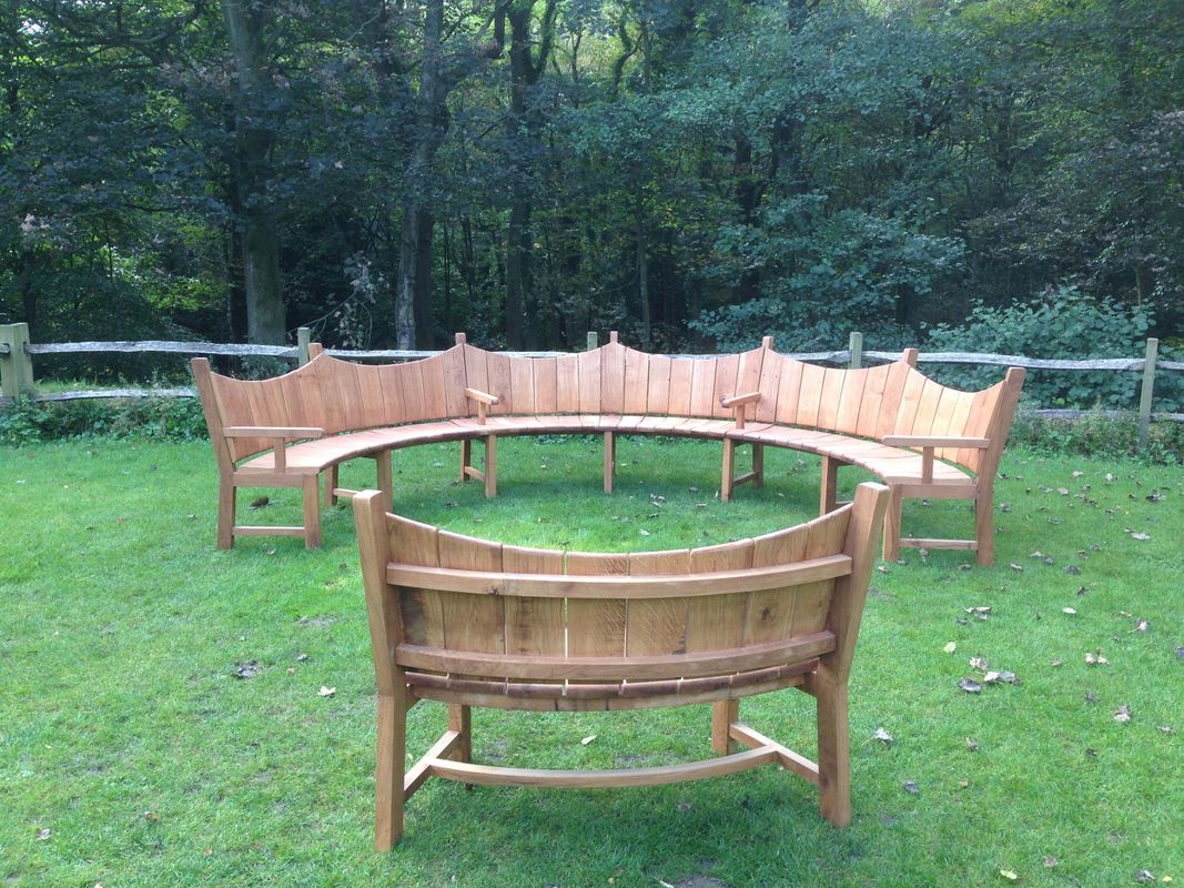 Bespoke timber tree seats | Images