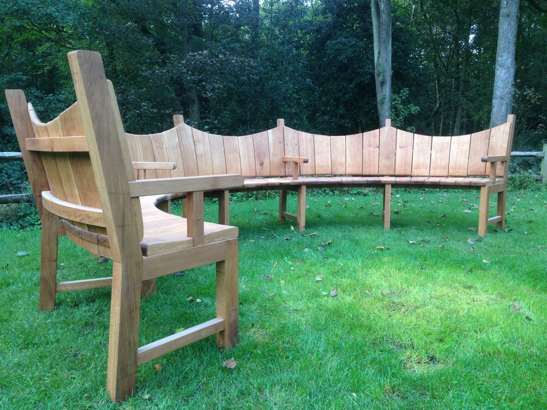 Bespoke timber tree seats | Images