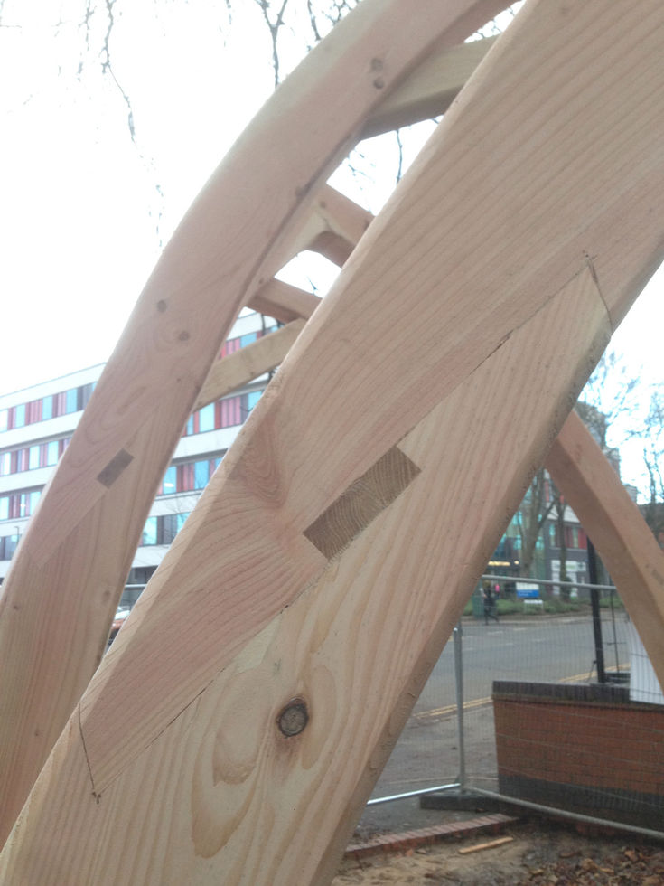 Gothic timber arches - Swanswell Park | Handspring Design | ESI ...