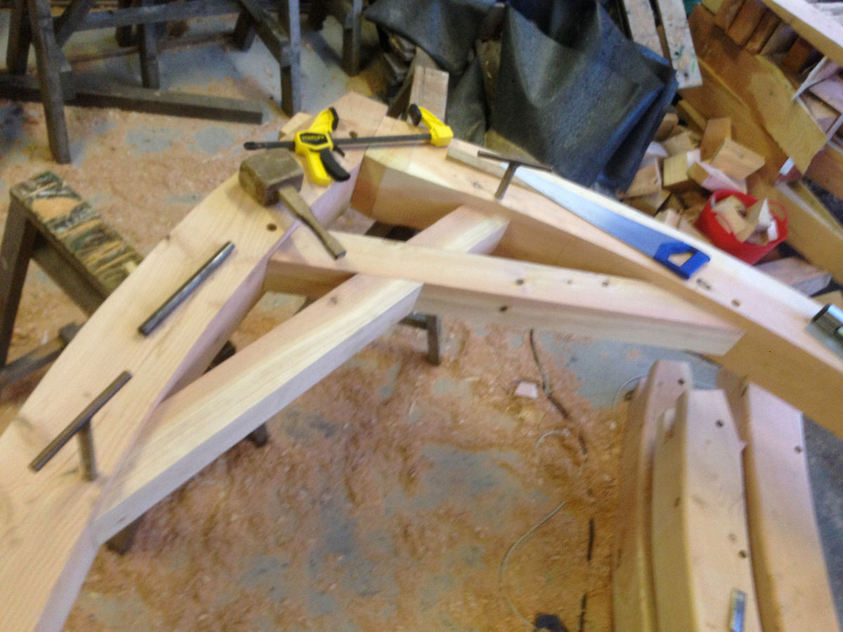 Gothic timber arches - Swanswell Park | Handspring Design | ESI ...