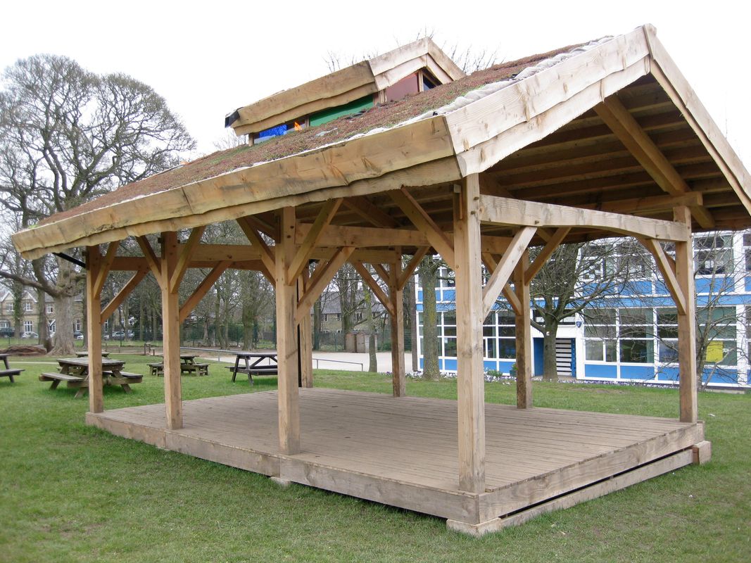 Images for Outdoor classroom with green roof - Dore Primary School