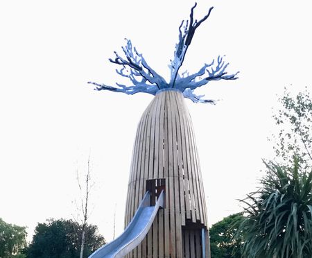 Baobab tree and slide sculpture - Chester Zoo | Handspring Design | ESI ...