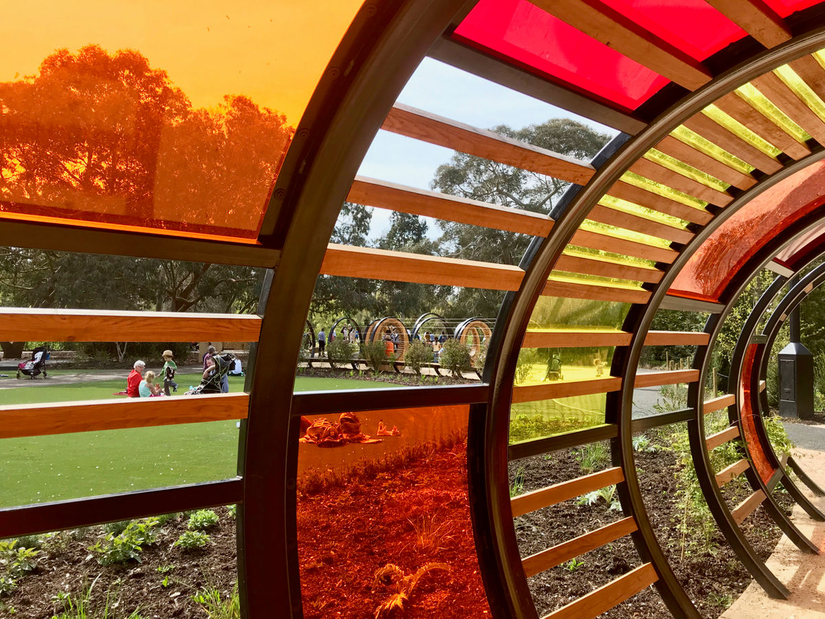 Sculptural hoop structures for Children's Garden, Kew | Handspring ...